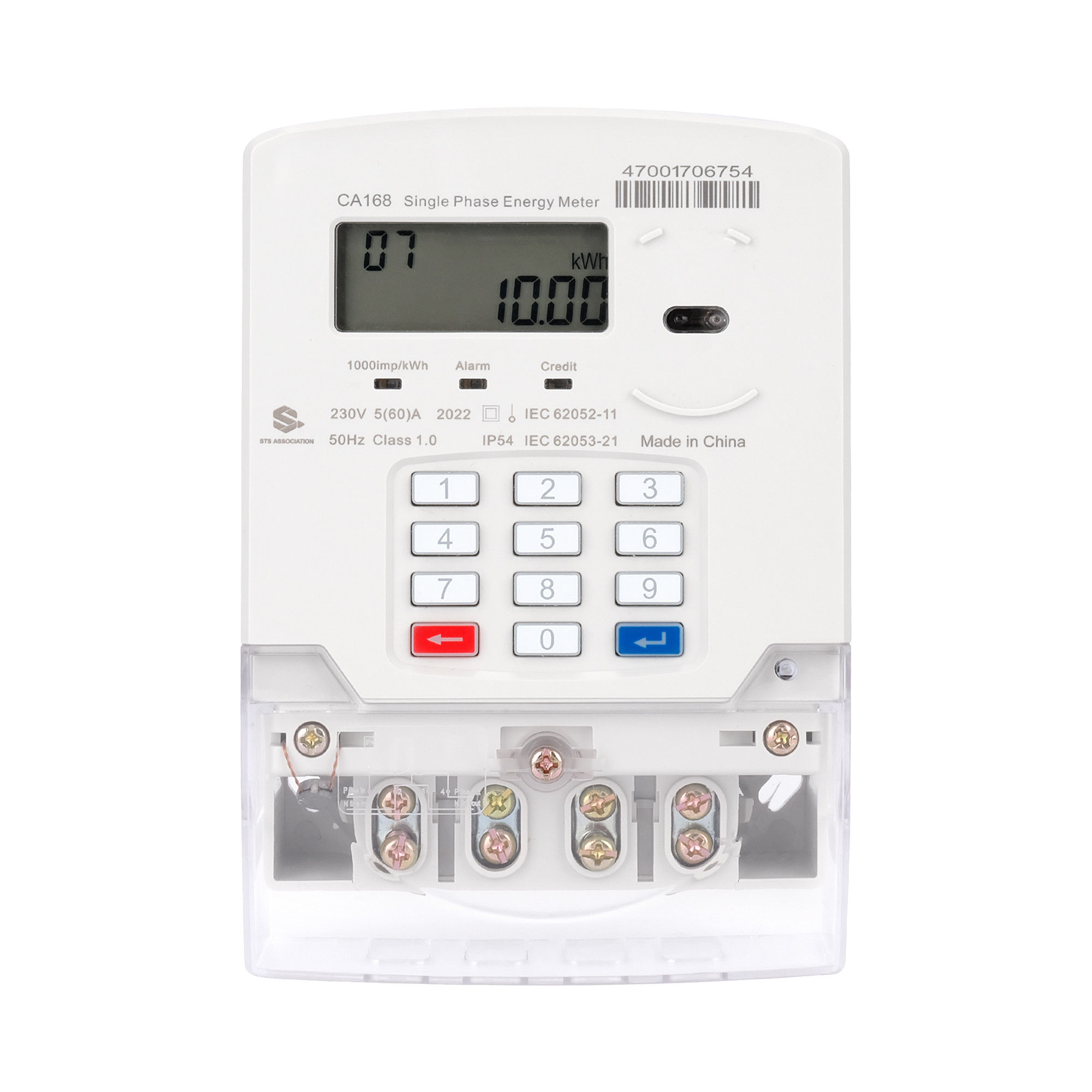 CA168-L01 STS Smart Prepaid Electricity Meter Smart Energy Meter With ...